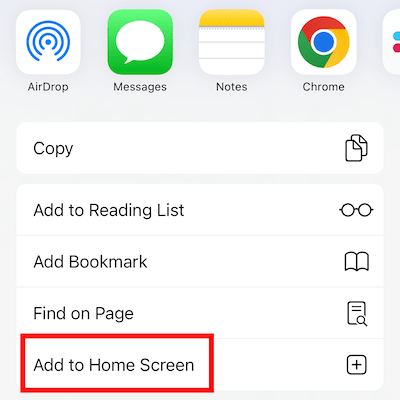 3. Tap Add in the top-right corner.